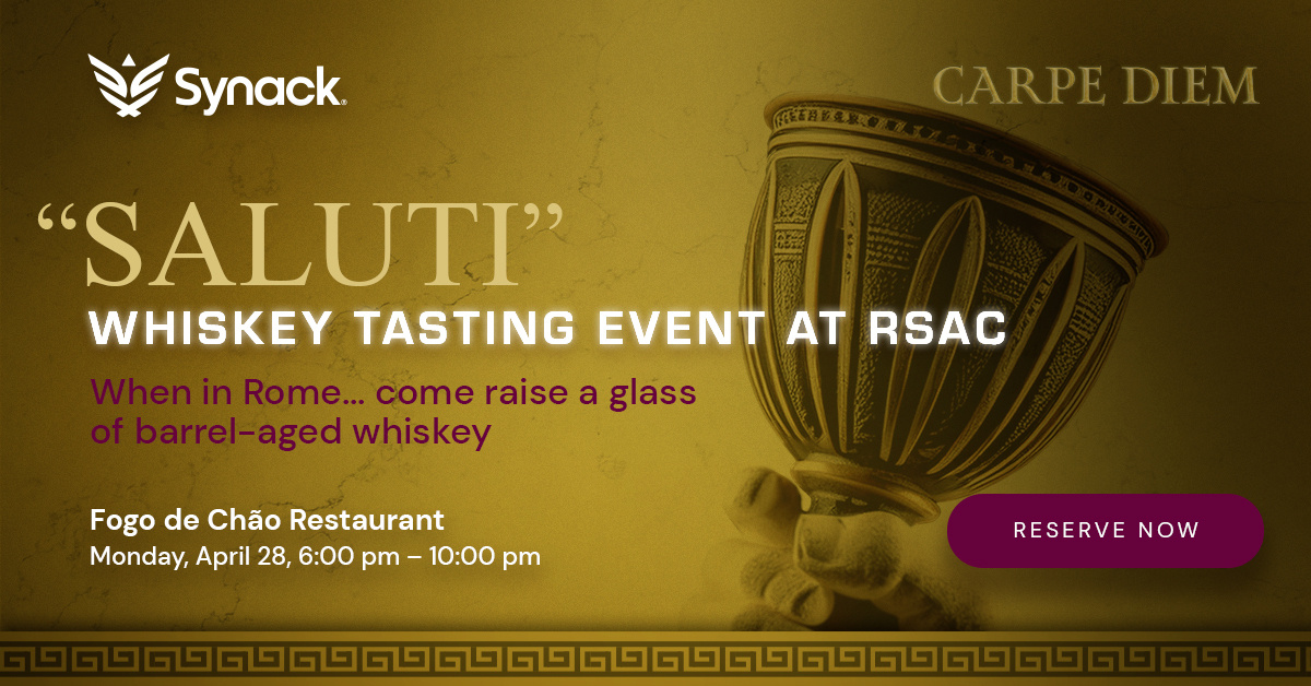Synack at RSAC 2025: Saluti Whiskey Tasting